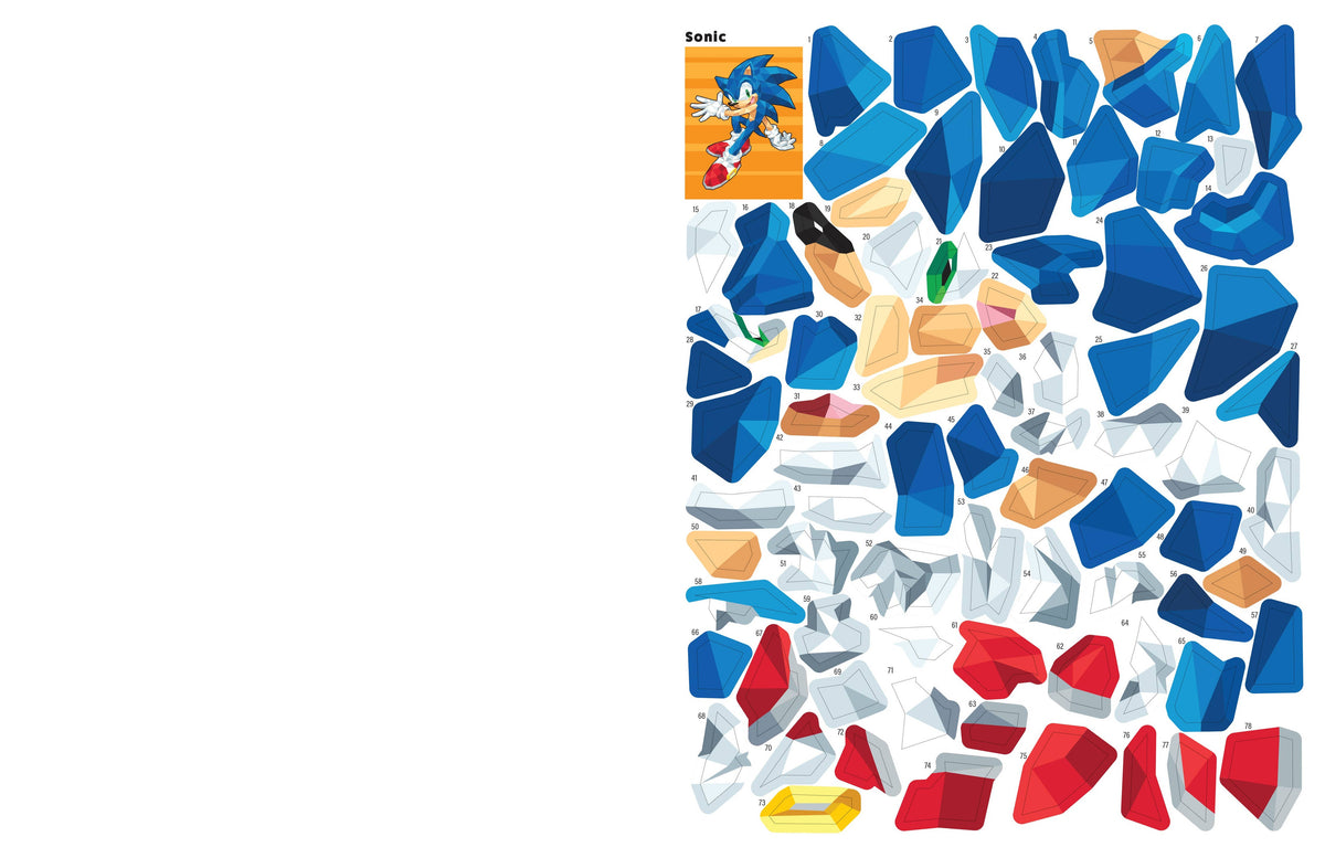 Sonic the Hedgehog: The Official Color by Sticker Book – LovechildWV