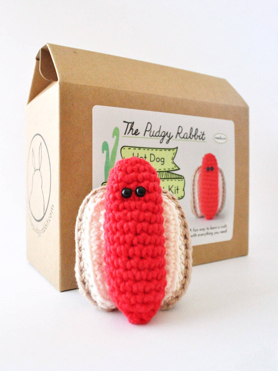 The Pudgy Rabbit - Hot Dog Crochet Kit – LovechildWV
